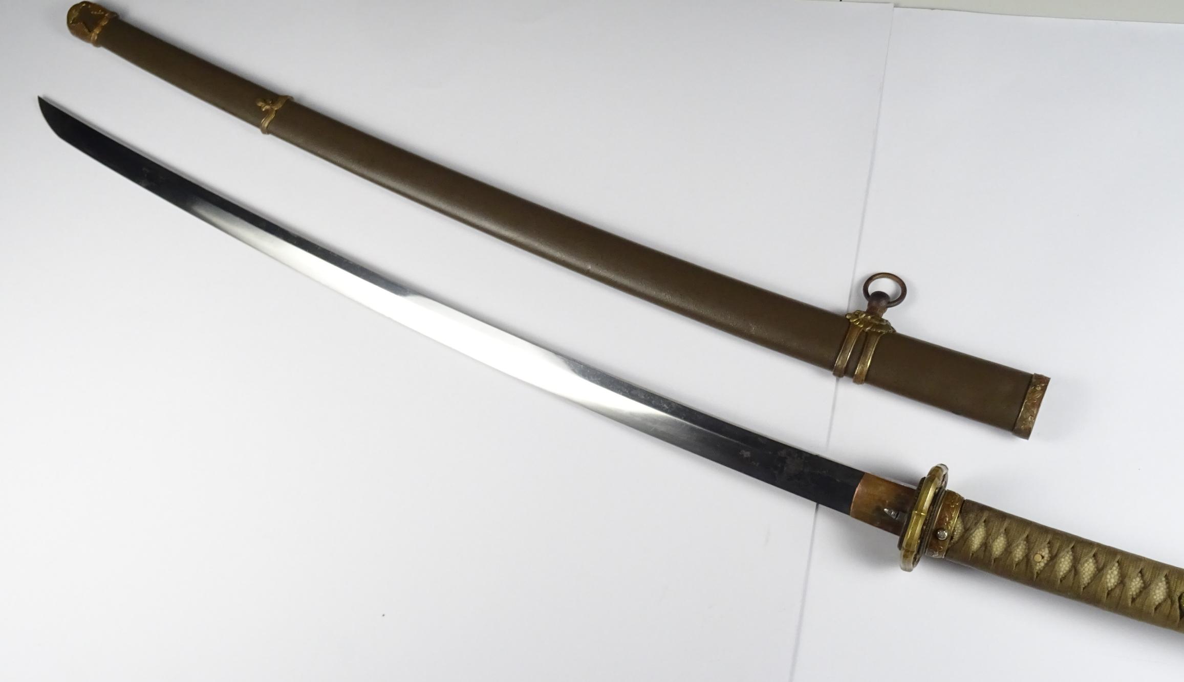 Swords: THE WWII JAPANESE SHINGUNTO SWORD OF LT.-GEN. MASAHARU HOMMA ...